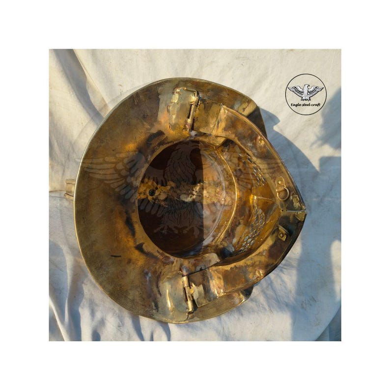 Roman Murmillo Gladiator Helmet Replica – Handcrafted Brass 1.5 Mm ...