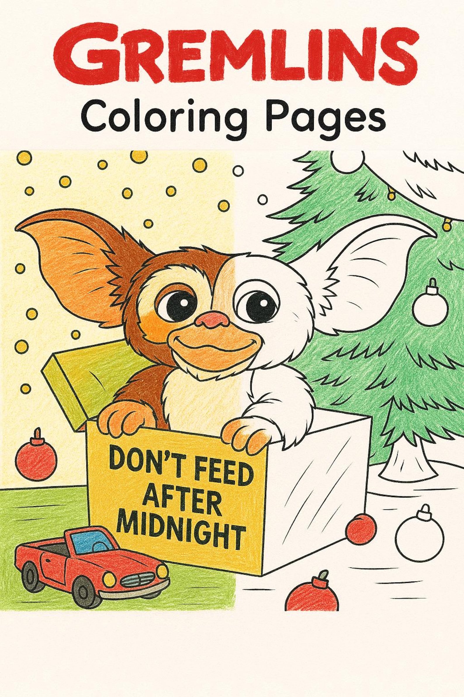 Gizmo Coloring Pages - Etsy