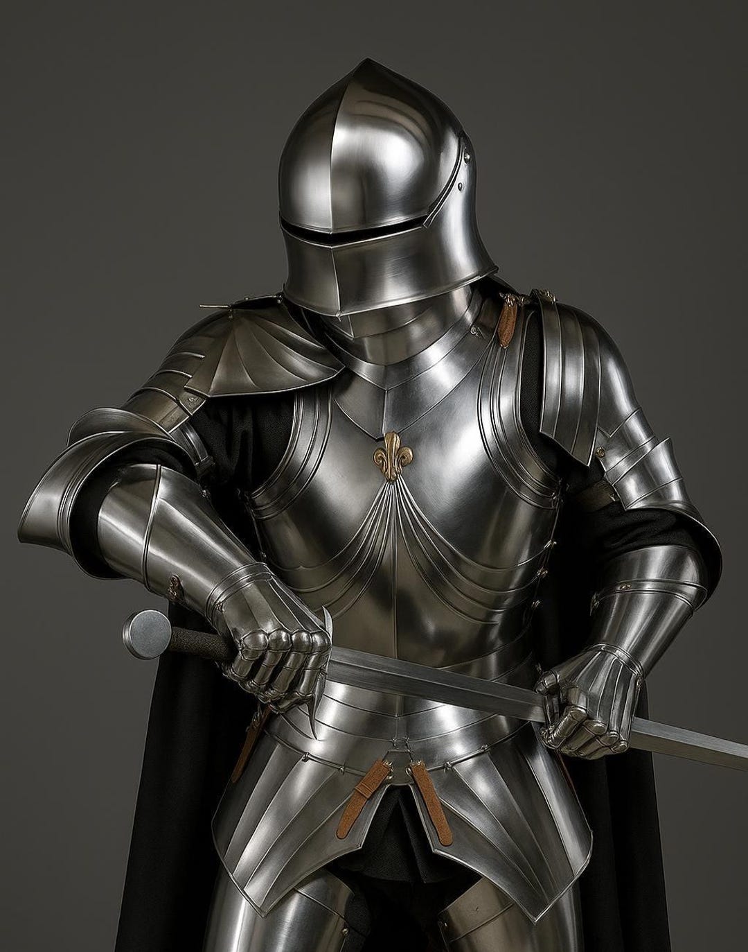Gothic Knight Armor Suit: 15th Century Medieval Cosplay LARP - Wearable ...