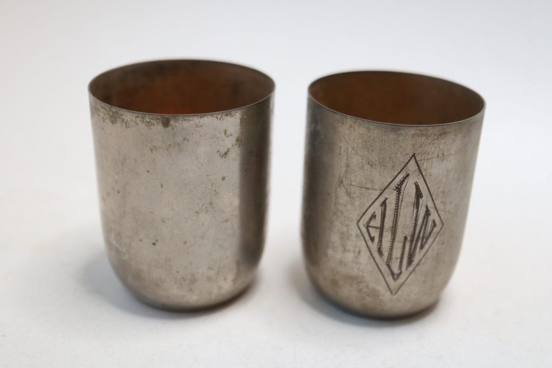 Antique German Nested Shot Cups - Jigger - 1-2 Ounces - Cocktail ...