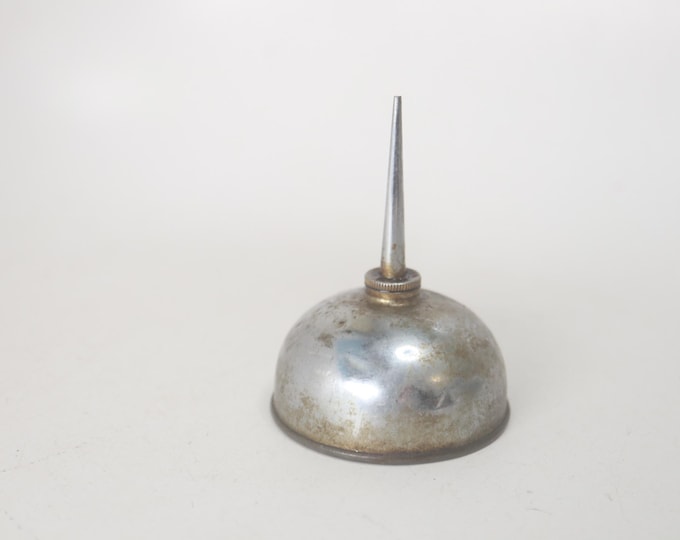 Vintage Thumb Oil Can - Vintage Oil Can - Sewing Machine Oil Can ...