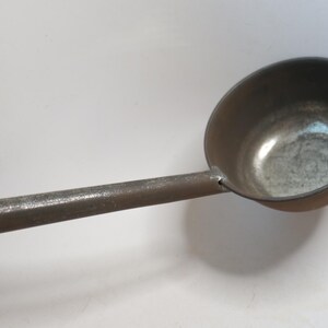 Antique Tin Ladle Soldered Handle Tin Primitive Rustic Kitchen Antique ...