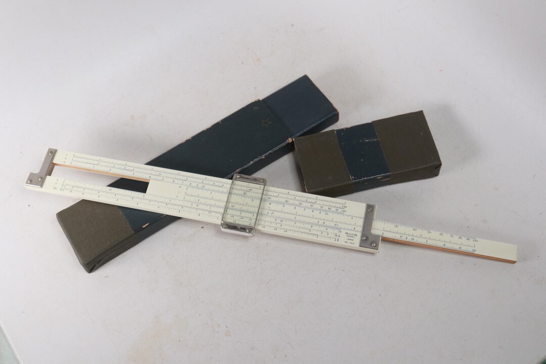 Vintage Relay Slide Rule With Case - No. 150 - Bamboo Construction ...