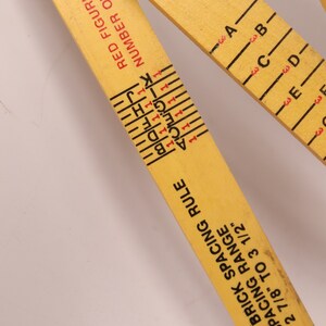 Vintage Lufkin Folding Ruler 72 Inch Oversize Brick - Etsy