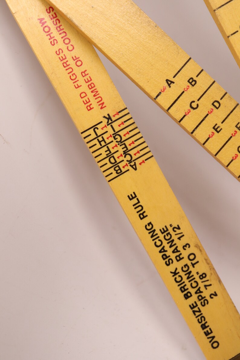 Vintage Lufkin Folding Ruler 72 Inch Oversize Brick - Etsy