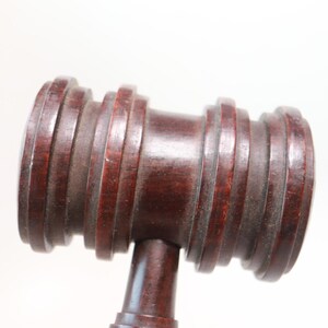 Vintage Large Rosewood Gavel - Full Size Gavel - Auctioneer's Gavel ...