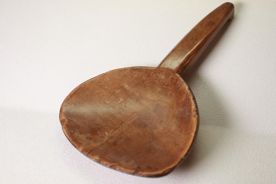 Antique Butter Paddle - Original Surface - Hand Carved Wood Butter ...