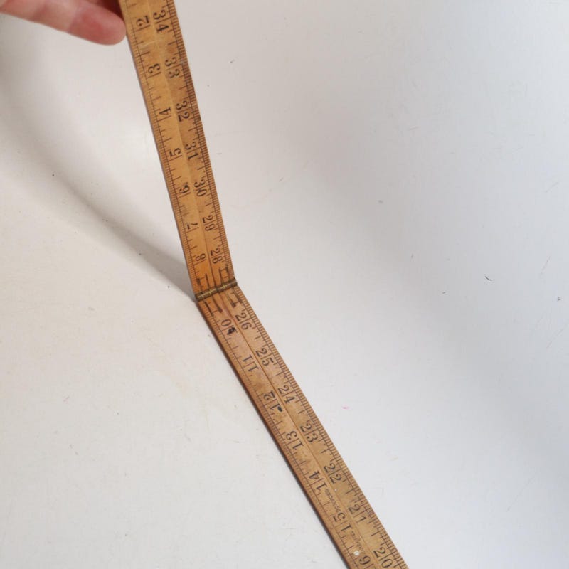 Folding Wood Ruler - Etsy