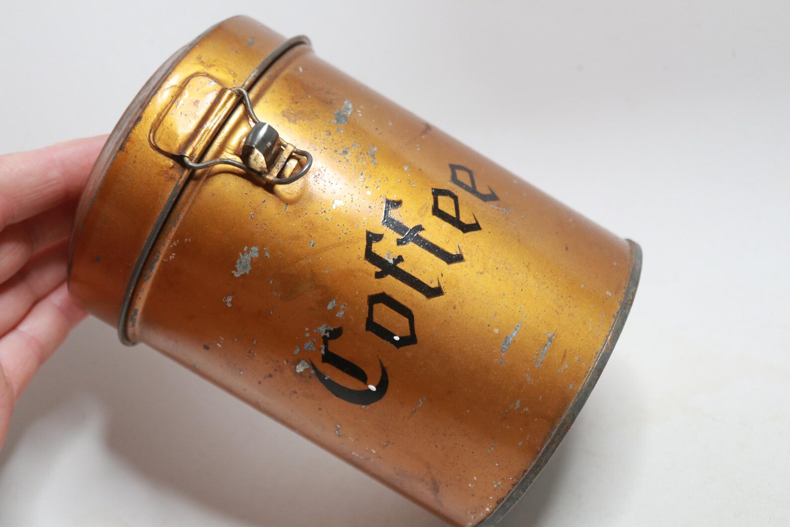 Antique Coffee Tin Japaned Coffee Tin Original Finish Antique Coffee ...