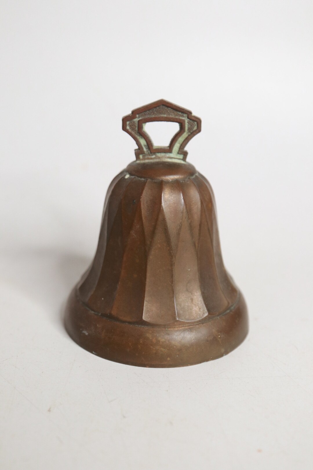 Antique Brass Bell - Desk Bell - Call Bell - Small Brass Bell - Well ...