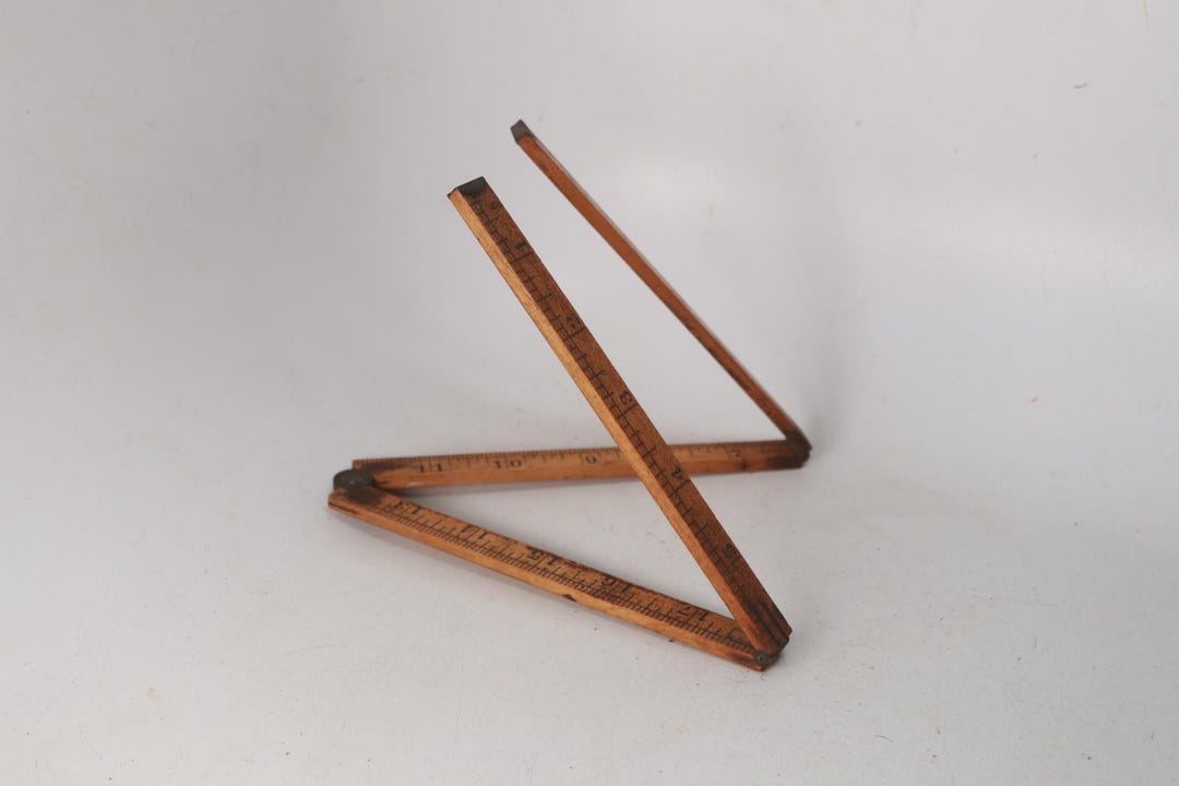 Antique Lufkin No. 48 Boxwood Folding Rule - 24" - Brass Trimmings ...