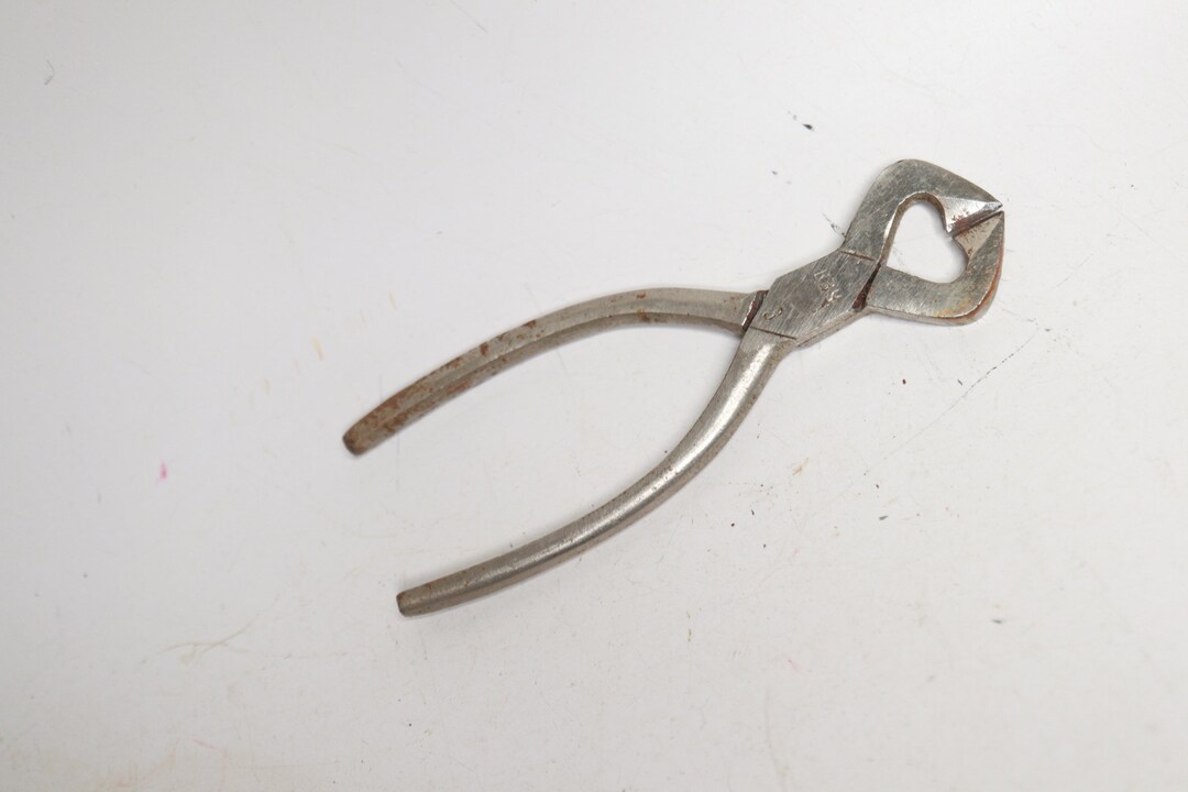 Antique Miniature Sugar Nippers Heart Shape Nickel Plated Personal ...