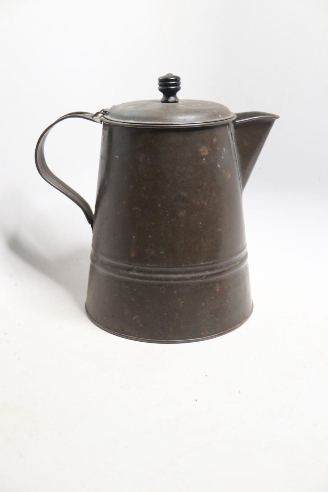 Antique Tin Coffee Pot - Primitive Coffee Pot - Tin Kitchen - Kitchen ...