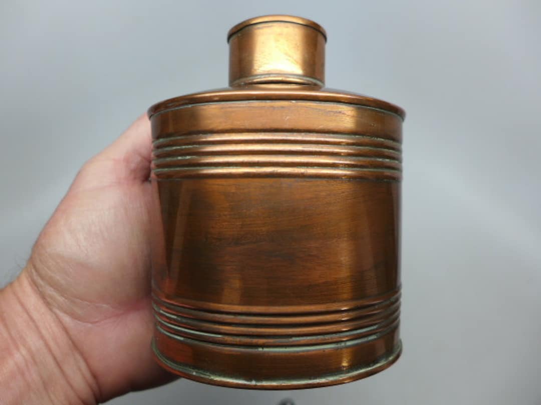 Vintage Copper Tea Caddy - English Tea Caddy - Copper Container - One ...