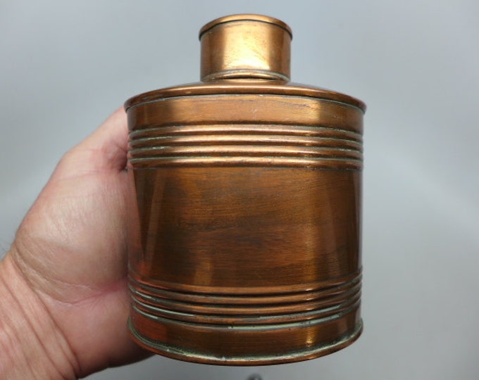 Vintage Copper Tea Caddy - English Tea Caddy - Copper Container - One ...