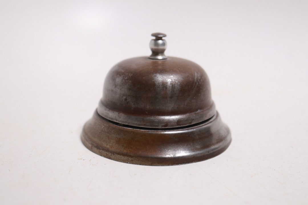 Vintage Hotel Bell Front Desk Bell Vintage Stamped Steel Hotel Bell ...