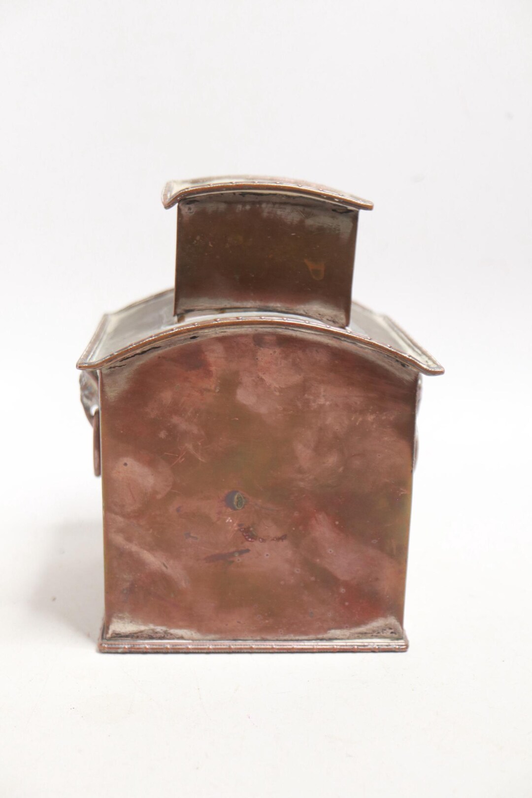 Antique Copper Tea Caddy Tea Container Antique Coppers Container Silver ...