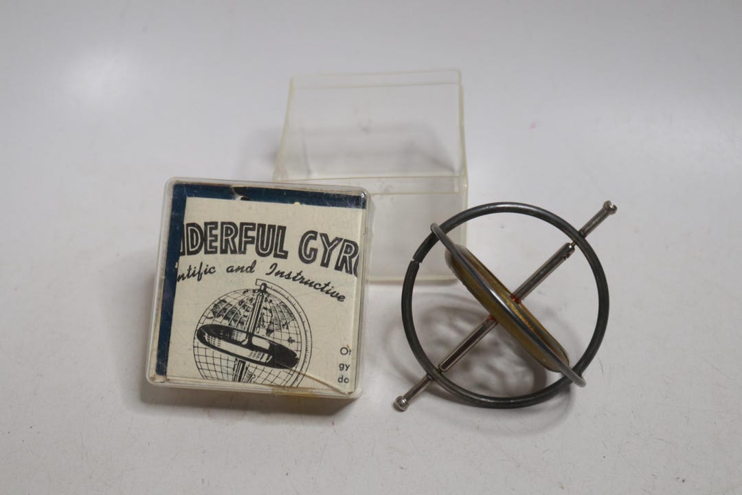 Vintage Chandler Gyroscope Instructions Cracked Case A Scientific Toy ...
