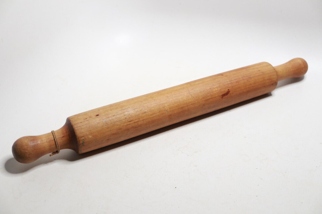 Antique Rolling Pin Old Rolling Pin Kitchen Primitive Pastry Baking ...