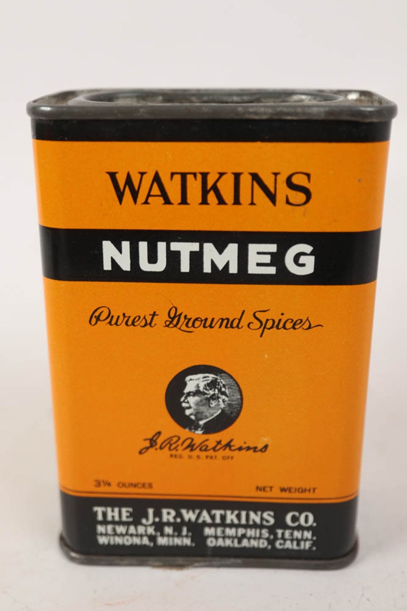 Vintage Spice Tin Watkins Spice Tin Nutmeg Spice Tin | Etsy Vintage Spice Tin Watkins Spice Tin Nutmeg Spice Tin | Etsy