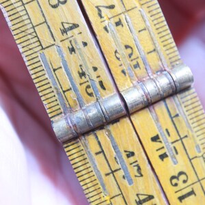 Antique Wooden Folding Rule 24 Inch One Side Has 60 Centimeters Vintage ...