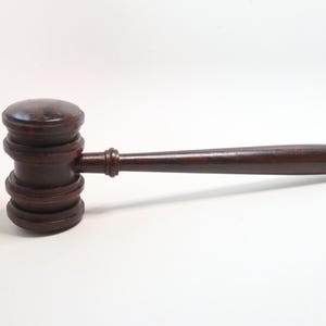 Vintage Large Rosewood Gavel - Full Size Gavel - Auctioneer's Gavel ...