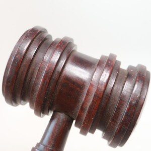 Vintage Large Rosewood Gavel - Full Size Gavel - Auctioneer's Gavel ...