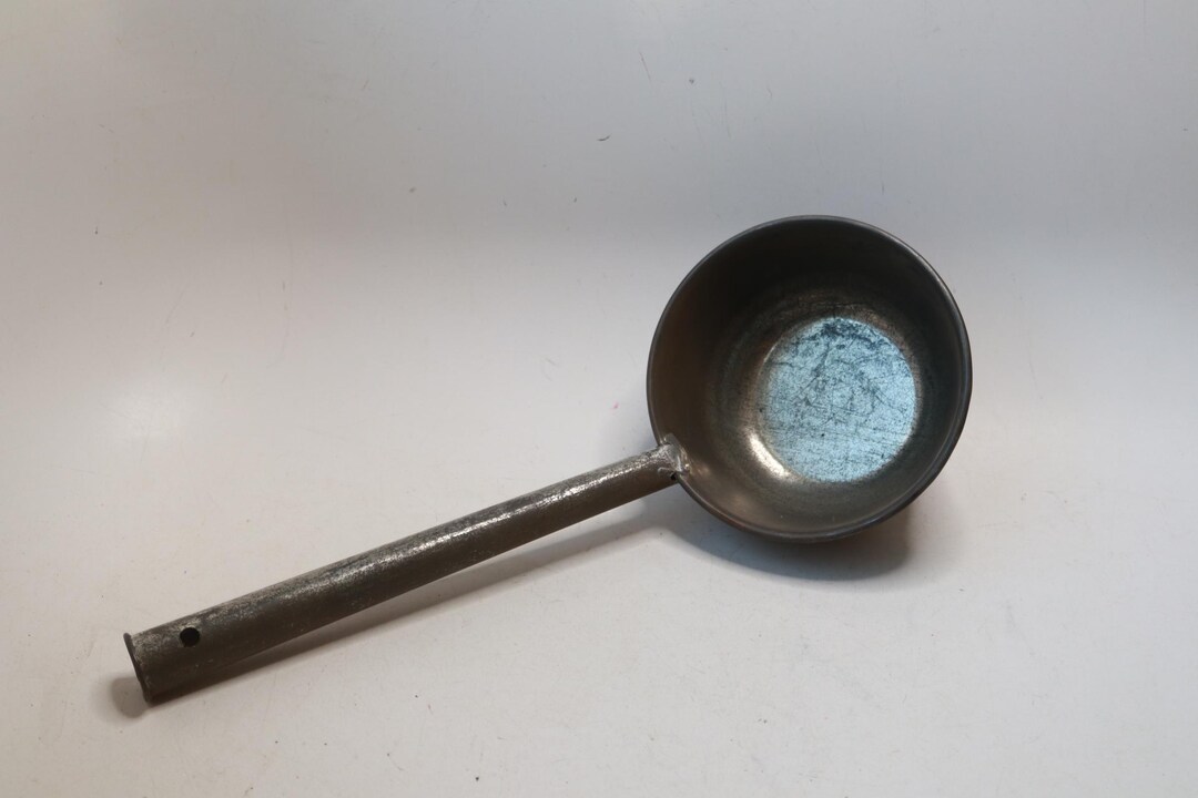 Antique Tin Ladle Soldered Handle Tin Primitive Rustic Kitchen Antique ...