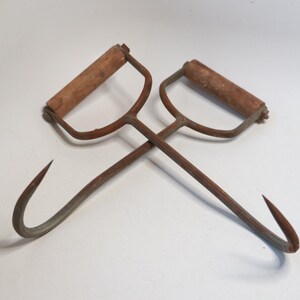 Pair of Antique Hay Bale Hook Hay Hook Farm Tool Ranch Tool - Etsy