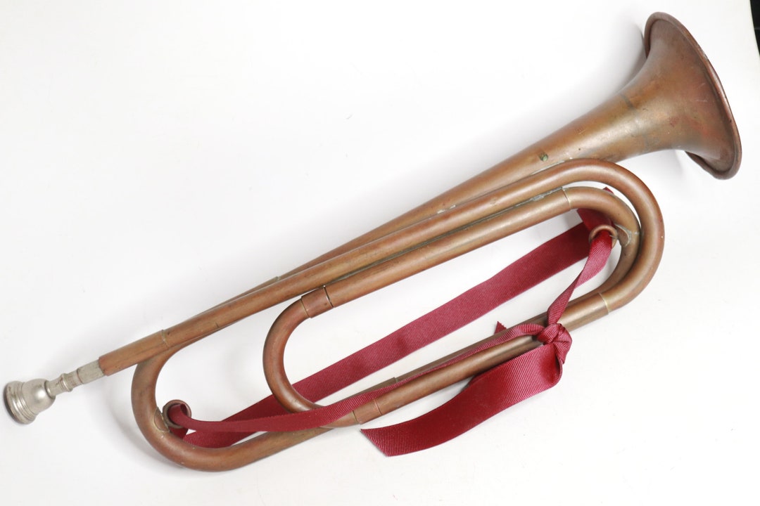 Vintage Pioneer Brand US Regulation Vintage Brass Bugle Boy Scout Bugle ...