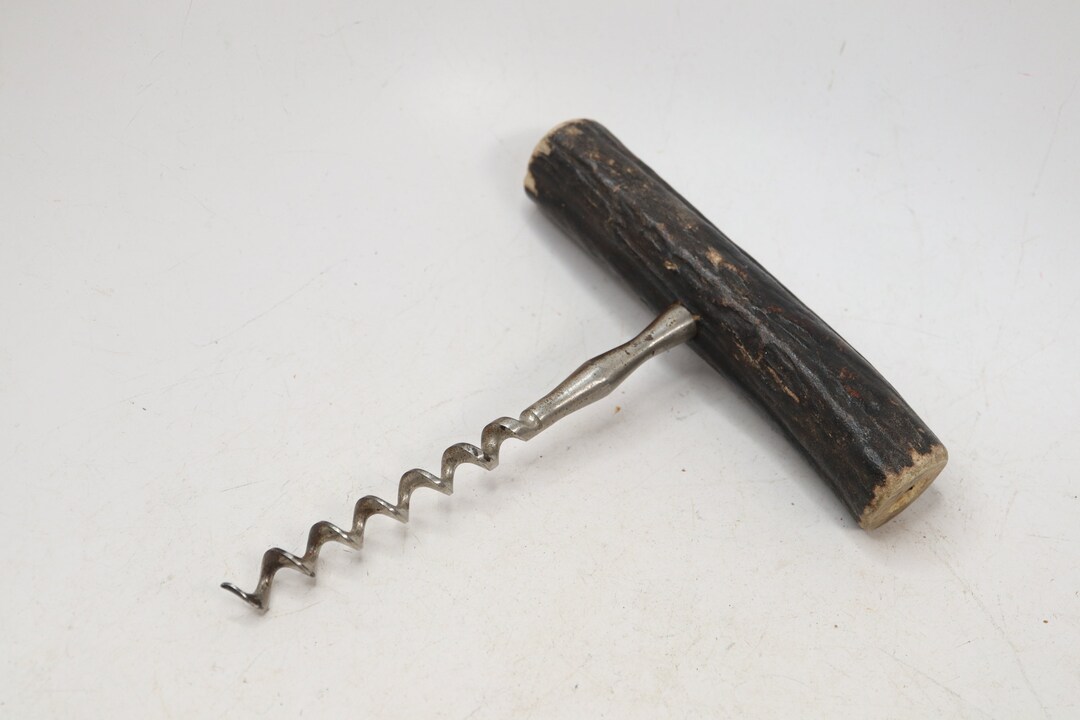 Deer Horn Handle Bottle Opener - Stag Horn Corkscrew - Vintage Bottle ...