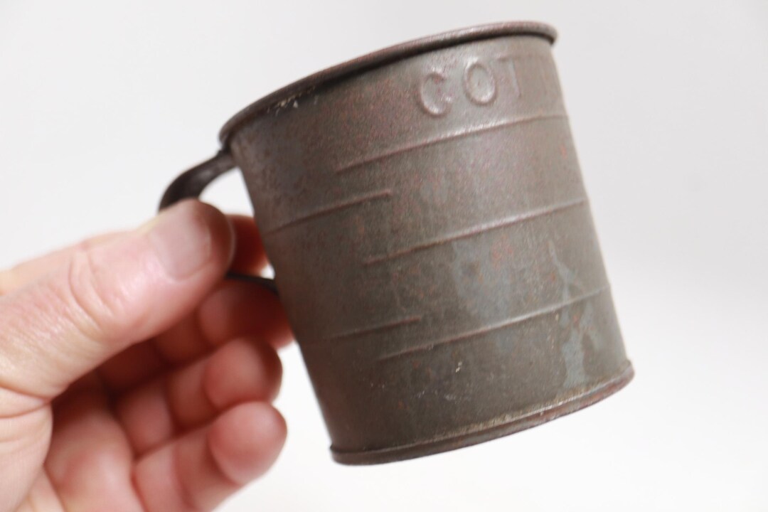 Antique Cottolene Tin Measuring Cup Antique Tin Measuring Cup ...
