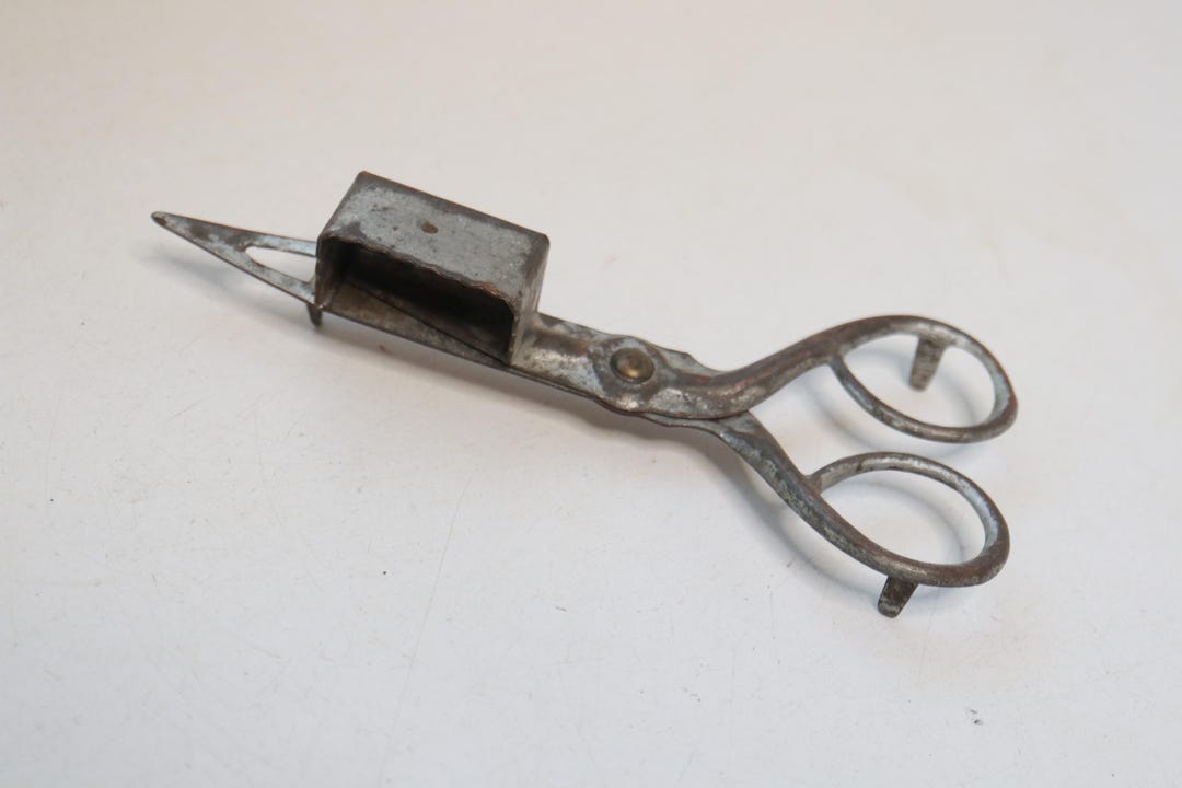 Antique Wick Trimmer - Tin Wick Trimmer - Candle Snuffer - Antique ...