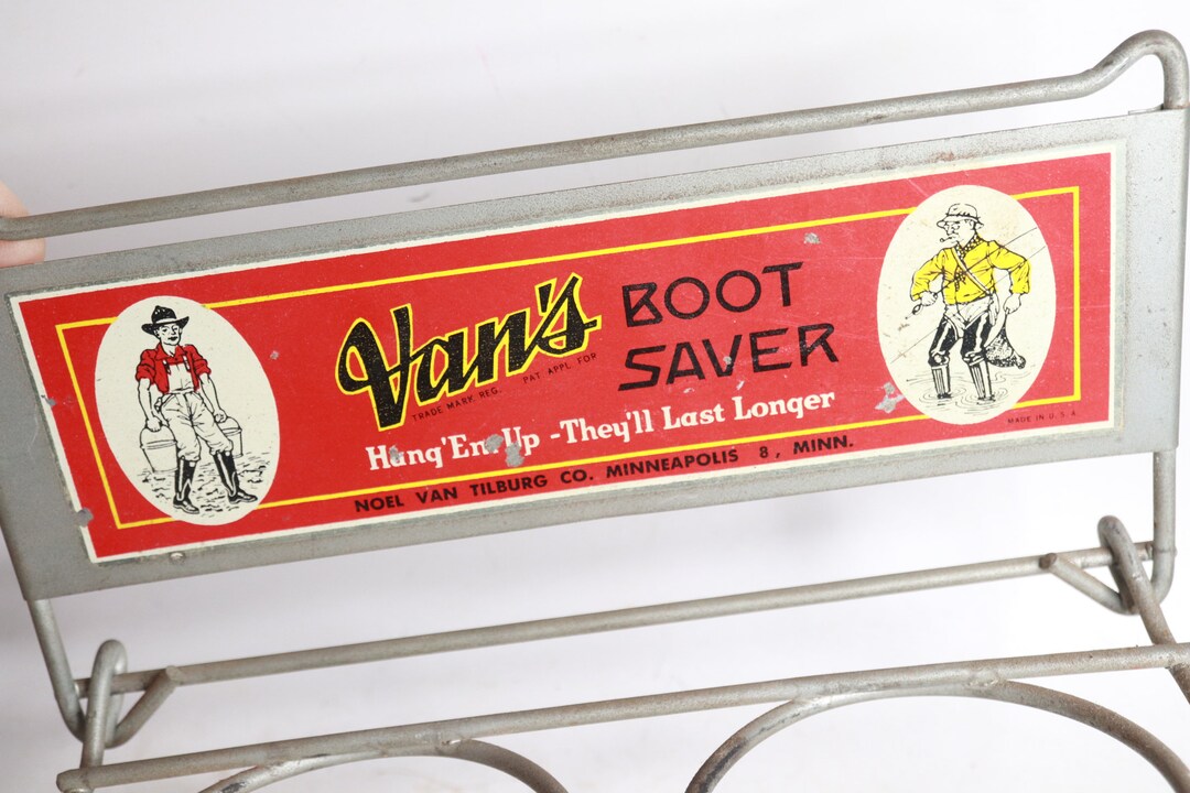 Vintage Van's Boot Saver Wire Boot Hanger Van's Boot Hanger Noel Van ...