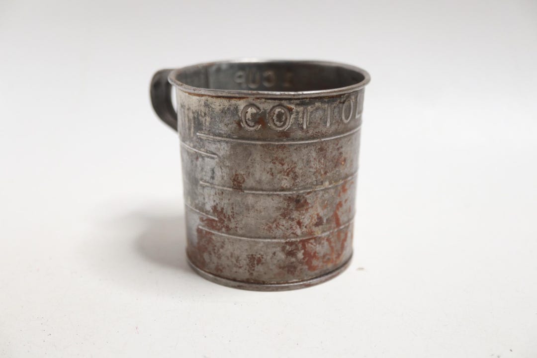 Antique Cottolene Tin Measuring Cup - Antique Tin Measuring Cup ...