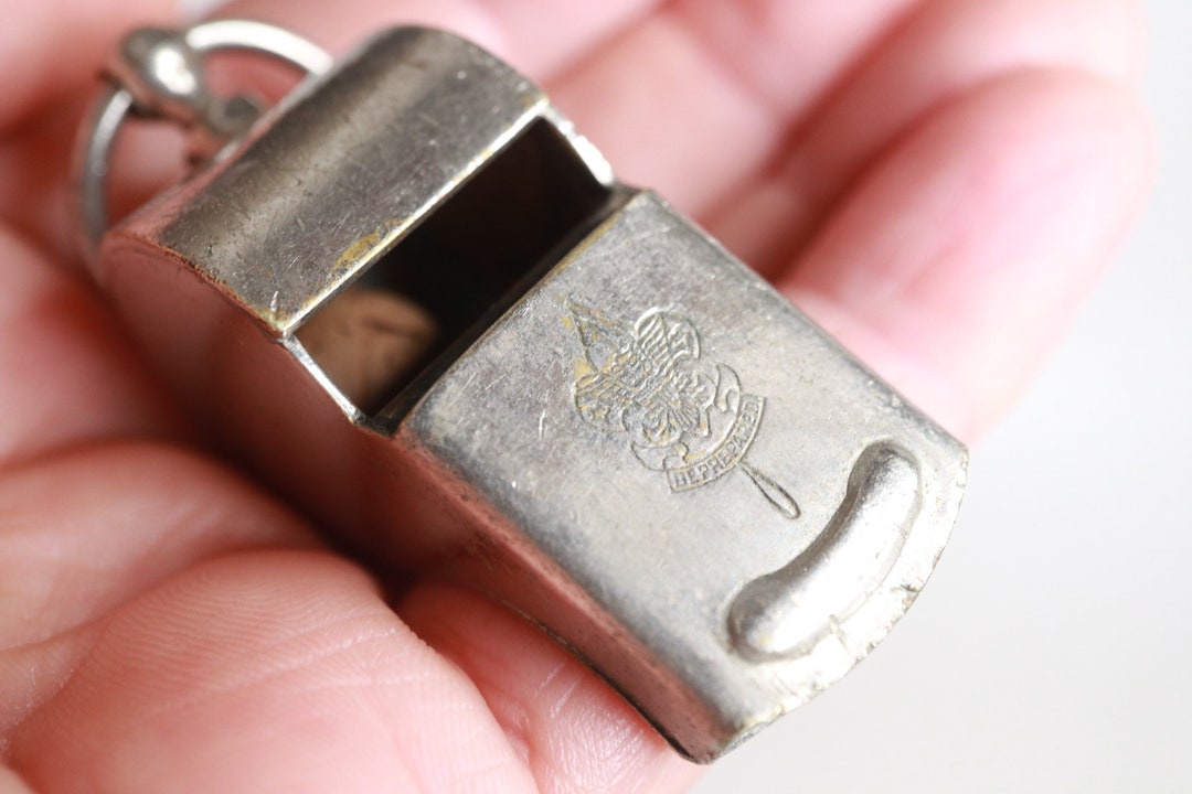 Vintage Official Boy Scout Whistle Made in USA Nickel Plate Over Brass ...