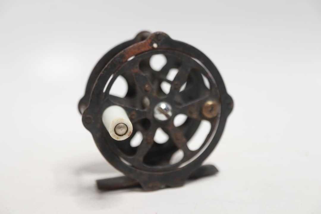 Antique Fly-fishing Reel - Stamped Steel - Made in Japan - Skeleton Fly ...