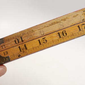 Antique Wooden Folding Rule 24 Inch One Side Has 60 Centimeters Vintage ...