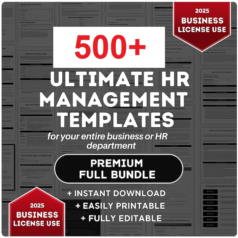 500+ HR Templates: Employee Onboarding, Performance Reviews (commercial ...