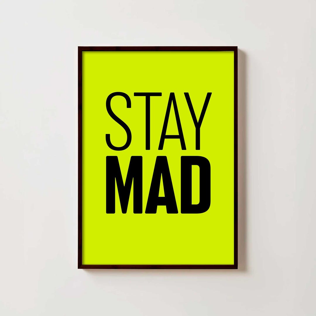 Stay Mad / Mean Girls Quotes and Other Bitchy Quotes, Framed Poster ...