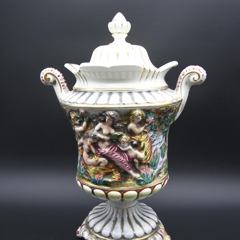 Capodimonte Urn - Etsy