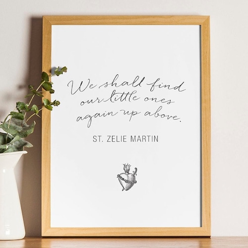 8x10 5x7 We Shall Find Our Little Ones Again up Above Print - Etsy