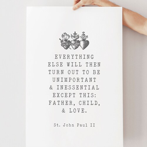 St. Joseph Chesterton Quote Gift for Him Fathers Gift - Etsy