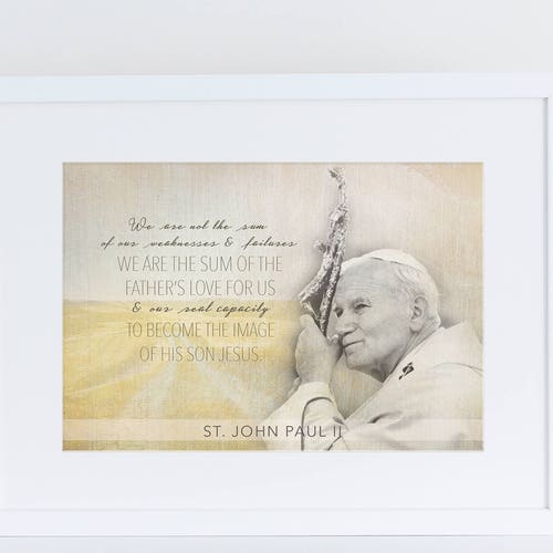 St John Paul II Art Saint Quote Be Not Afraid JP2 Print - Etsy