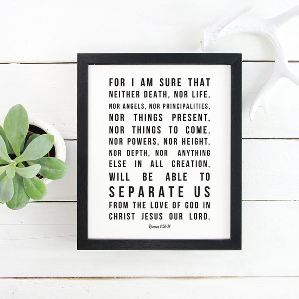 Romans 8 38 39 - Etsy