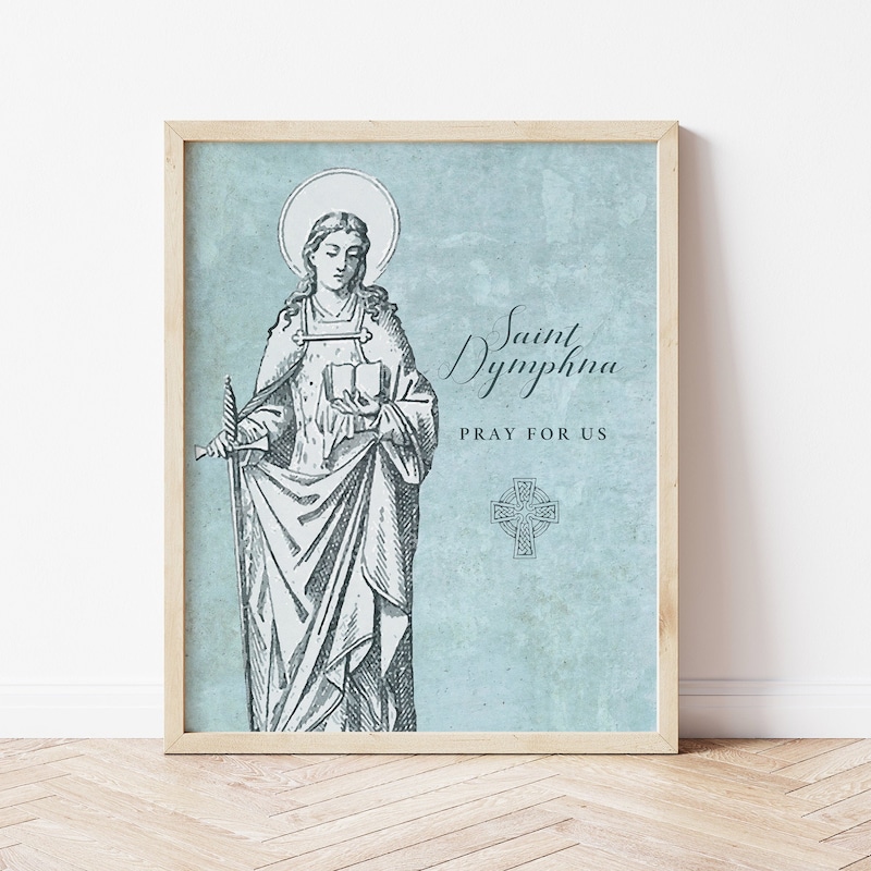 St Dymphna - Etsy