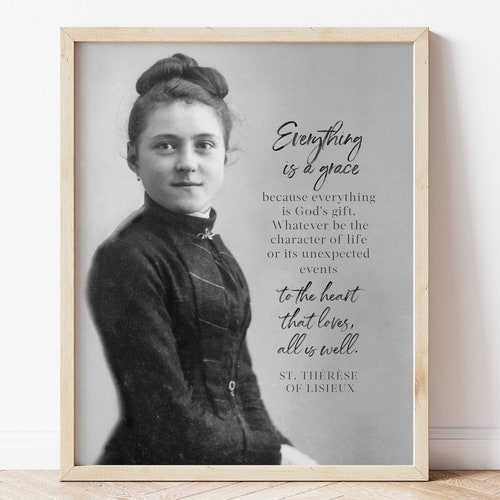 Saint Therese of Lisieux Poster Print. St. Therese Wall Art - Etsy