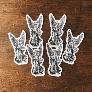St. Michael the Archangel | Catholic Vinyl Sticker | Indoor Outdoor Use ...