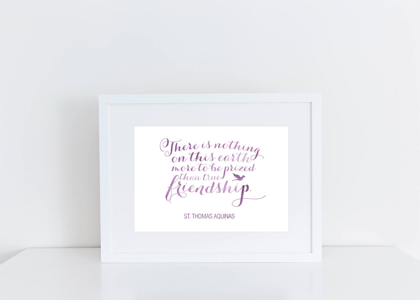 PRINTABLE St. Thomas Aquinas Friendship Quote Art Print 8x10 & - Etsy