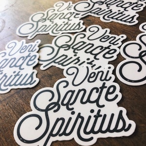 Veni Sancte Spiritus Sticker | Come Holy Spirit Decal | Catholic ...